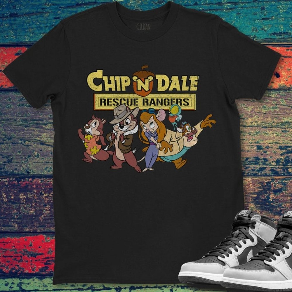 Disney Chip N Dale Goofy Group Rescue Unisex Tee T-Sh… - Gem
